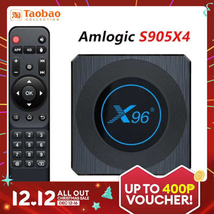 X96 X4 Amlogic S905x4 8K HD Gigabit Network Android Bluetooth Dual-Band TV Box Player | Lazada PH