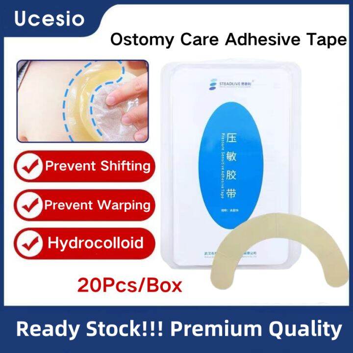 20pcs Stoma Care Hydrocolloid Tape Portable fixed tape for Colostomy ...