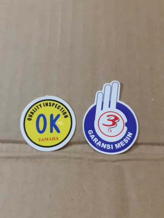 Sticker Stiker Inspeksi Yamaha Garansi 3 Tahun Ok | Lazada Indonesia