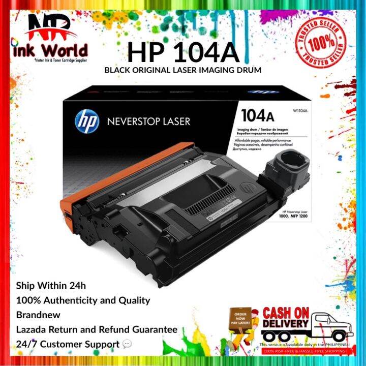HP 104A Black Original Laser Imaging Drum (W1104A) | Lazada PH
