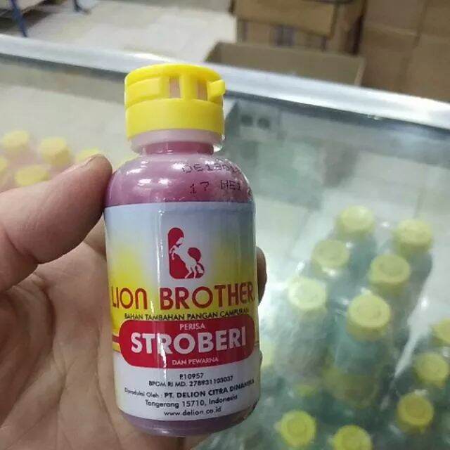 pasta makanan rasa STROBERI LION BROTHER 55ml | Lazada Indonesia