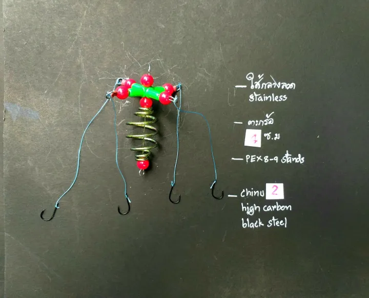 ตะกร้อตกปลา ทุ่นปลาจีน LUCKY : Octopus หมึกพิฆาต (hook#2) | Lazada.co.th