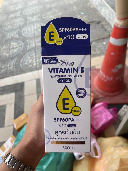 Perfect Skin Lady Vitamin E Whitening Collagen Lotion SPF60pa+++ 300ml ...