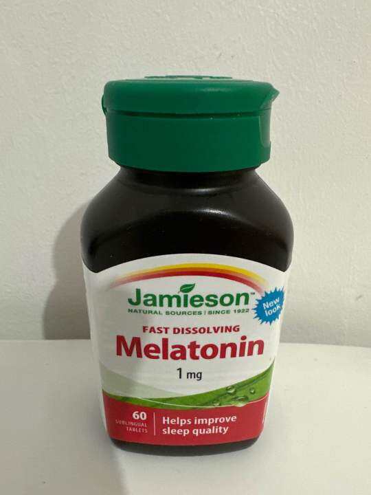 Jamieson Melatonin 1 mg Fast Dissolving Helps Improve Sleep Quality 60 ...