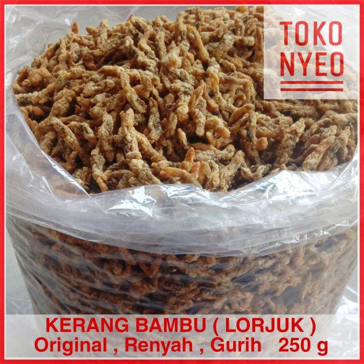 KERANG BAMBU LORJUK ORIGINAL 250 gram Camilan Asli Alami Grinting Oleh ...
