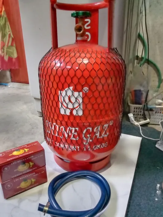 11kg empty tank with hose and regulator makinang na makinang | Lazada PH