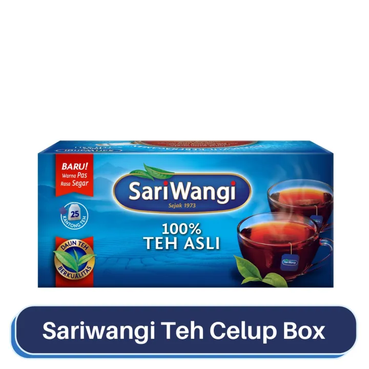 SARIWANGI BOX ISI 25 / SARIWANGI RENCENG ISI 6X4 PCS | Lazada Indonesia