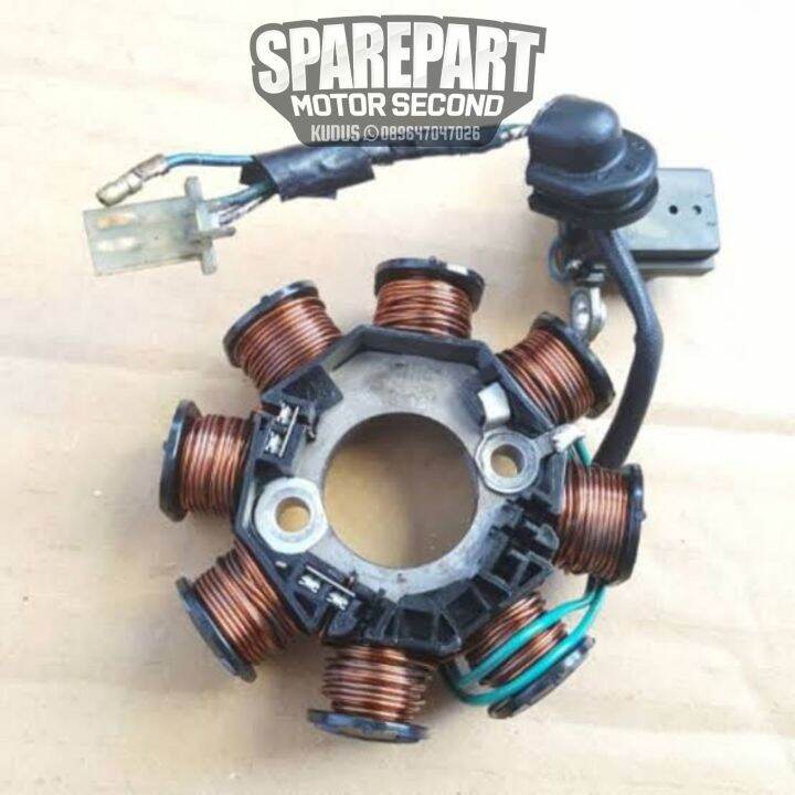 spull spoll spol spul stator comp pengapian kelistrikan supra x 125 karisma kirana original ...