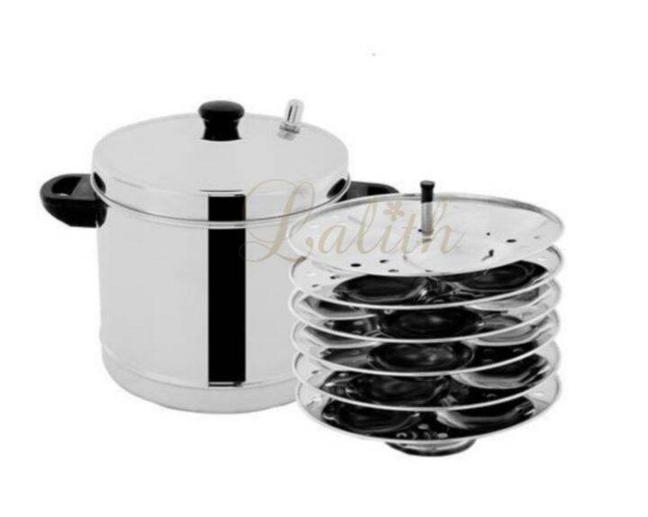 Stainless Steel Plate Idly Maker with 6 plates / Idli Maker / Idli Pot ...