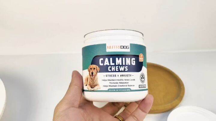 NUTRIDOG CALMINGCHEWS Pet Sedative Chewables Help Your Dog Stay Calm In ...