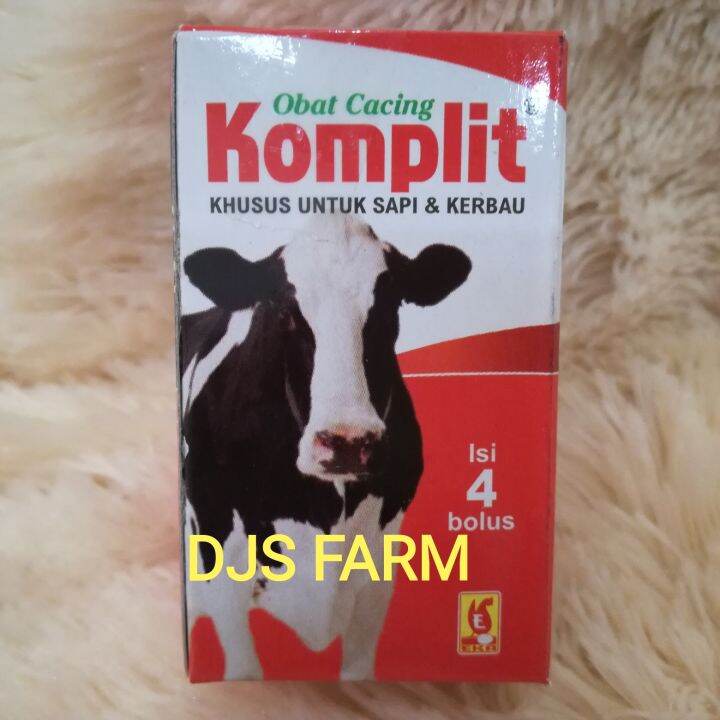 Obat Cacing Komplit Sapi Kerbau Eka Farma Isi 4 Bolus Obat Cacing Pita ...