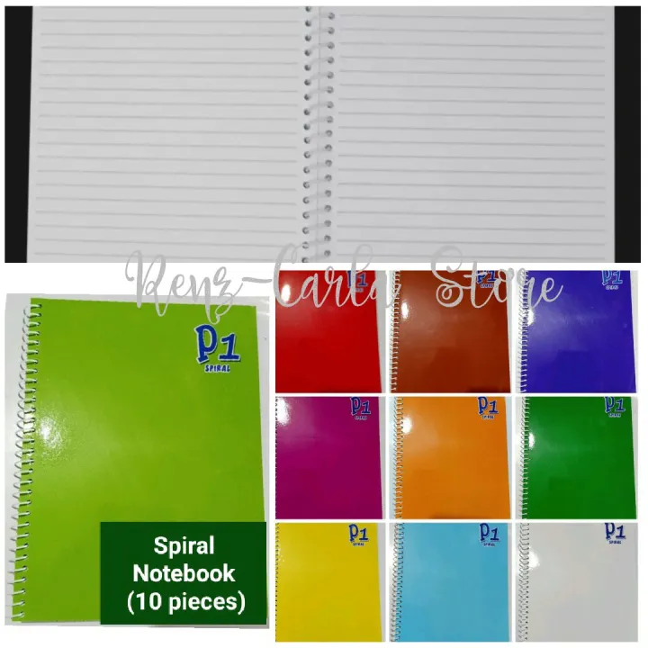 Spiral Notebook (10pcs Assorted Colors) | Lazada PH