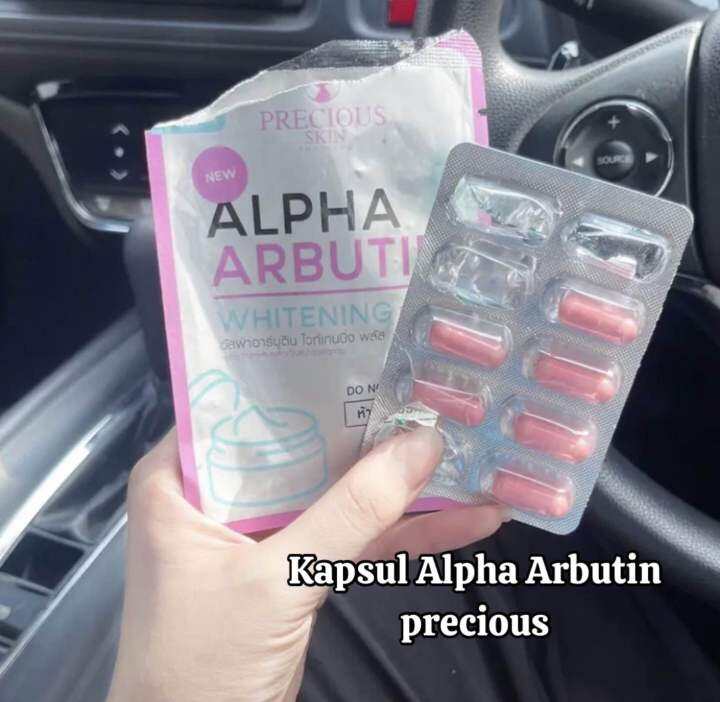 Precious Skin Alpha Arbutin Whitening Plus Powder | Kapsul Bubuk ...