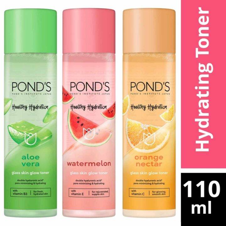 Ponds Healthy Hydration Glass Skin Glow Toner 110mL | Lazada PH