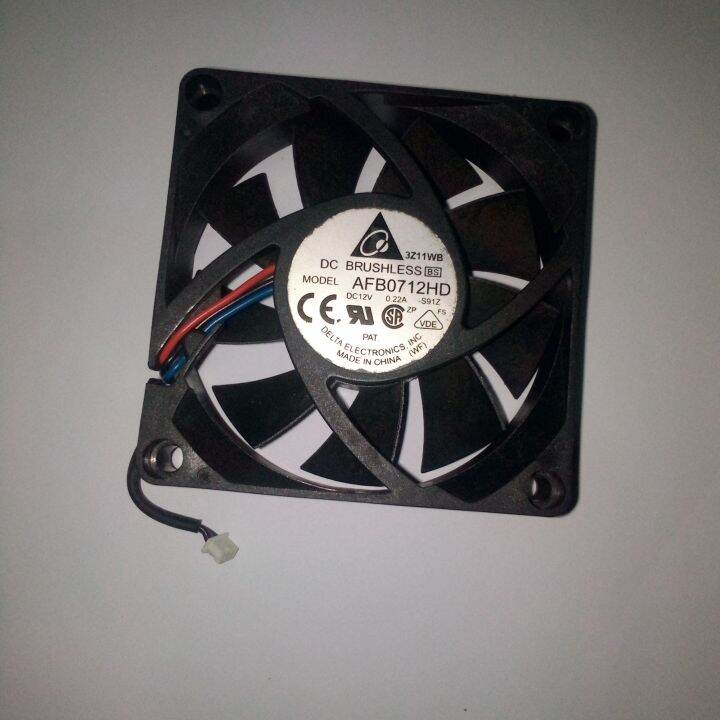 FAN 7CM KIPAS PROYEKTOR ORIGINAL DELTA AFB0712HD 12V 0.22A 3PIN BEKAS ...