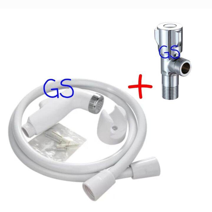 Paket Jet Shower Bidet Set Putih Toilet Semprot Kamar Mandi dan Stop ...
