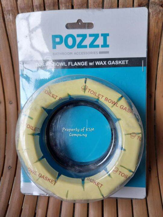 TOILET BOWL FLANGE w/ WAX GASKET, POZZI BRAND BATHROOM ACCESSORIES ...