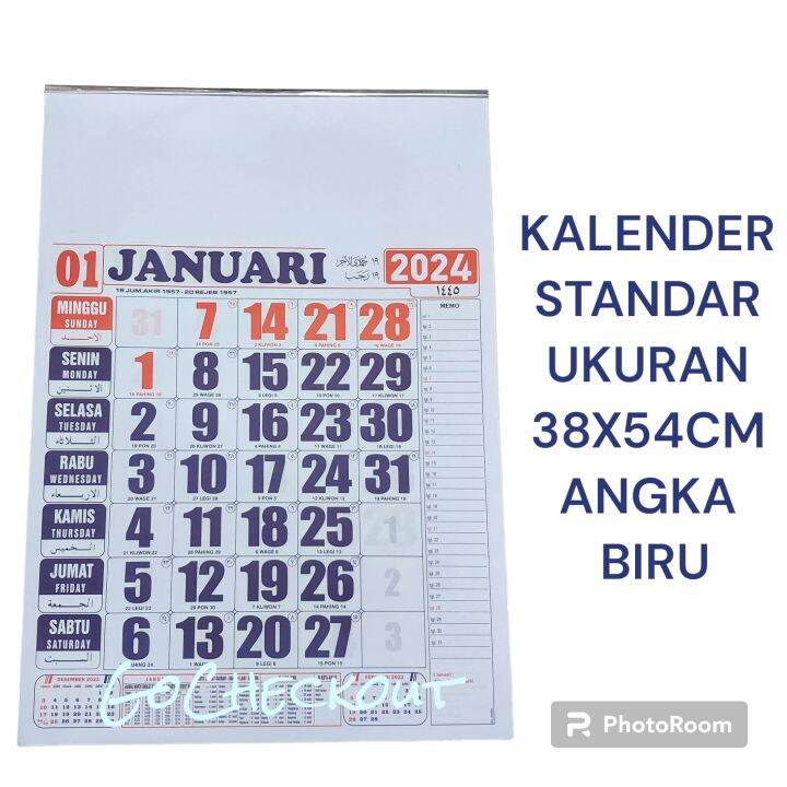 Kalender Dinding 2024 kalender kerja /kalender Angka | Lazada Indonesia