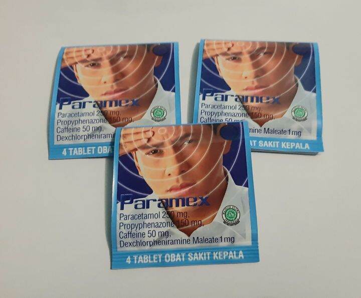 Paramex 1 Strip 4 Tablet - Obat Sakit Kepala Demam dan Sakit Gigi ...