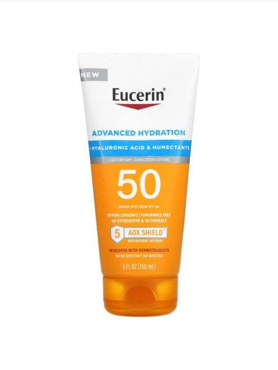 Eucerin advanced hydration lightweight sunscreen lotion SPF 50 150.ml ...