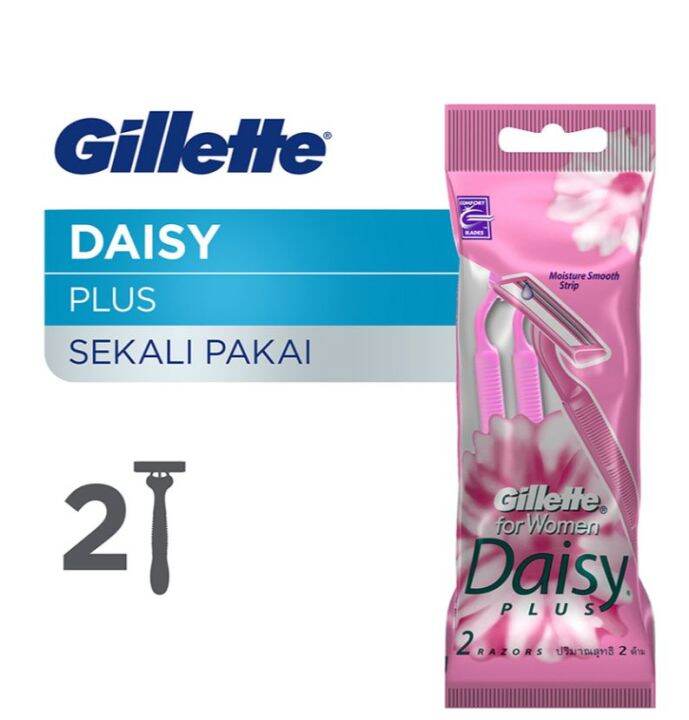 Gillette Daisy Plus Pisau Cukur for Women 2 pcs | Lazada Indonesia
