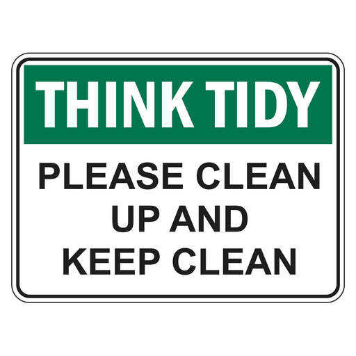 Think tidy up and keep clean signage | Lazada PH