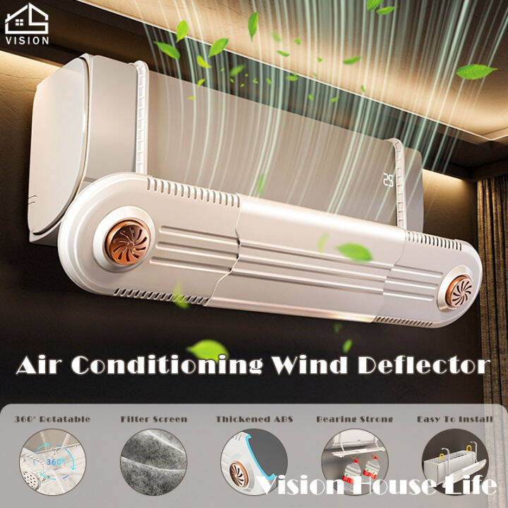 Vision Retractable Air Conditioning Wind Deflector Anti-direct Blowing ...