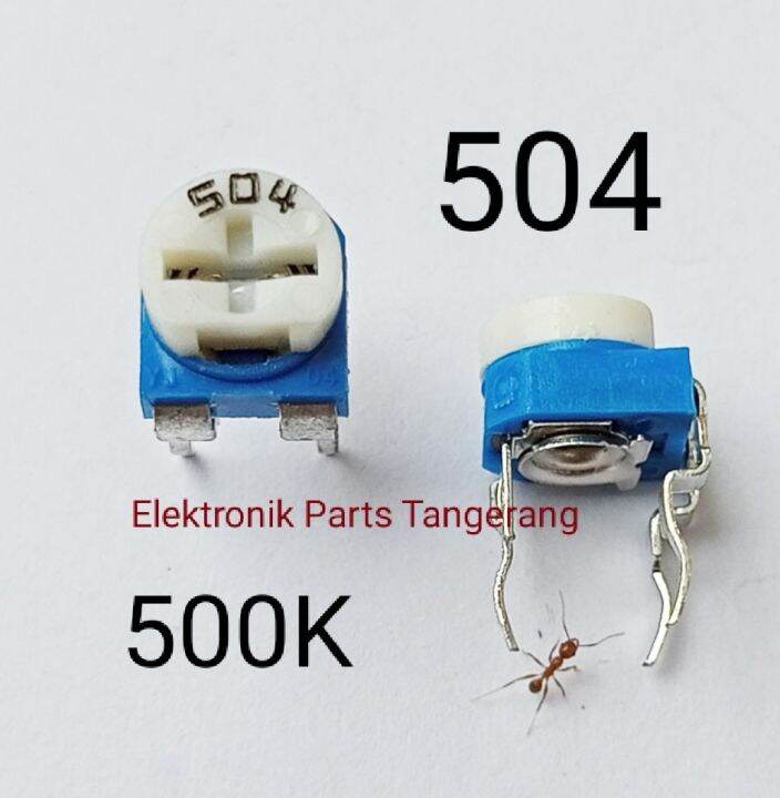 (5 Buah) TRIMPOT 504 TRIMPORT 504 TRIMPOT 500K TRIMPORT 500K TRIMPOR ...