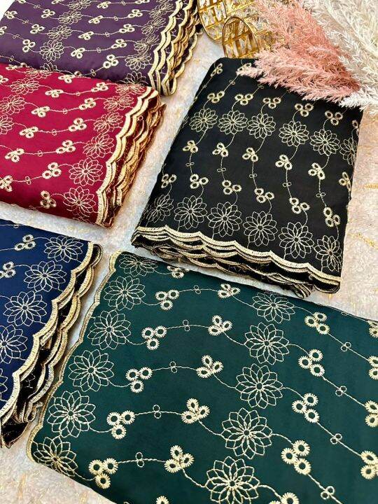 Kain Pasang Sbline full embroidery/full sulam | Lazada