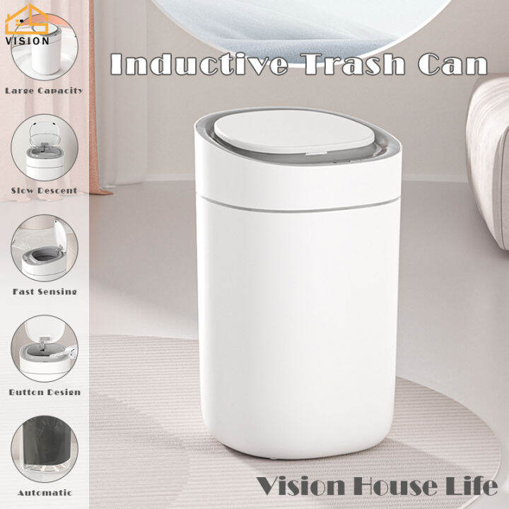 Vision 15L Automatic Trash Can Siphon Multifunction Sensor Garbage Can ...