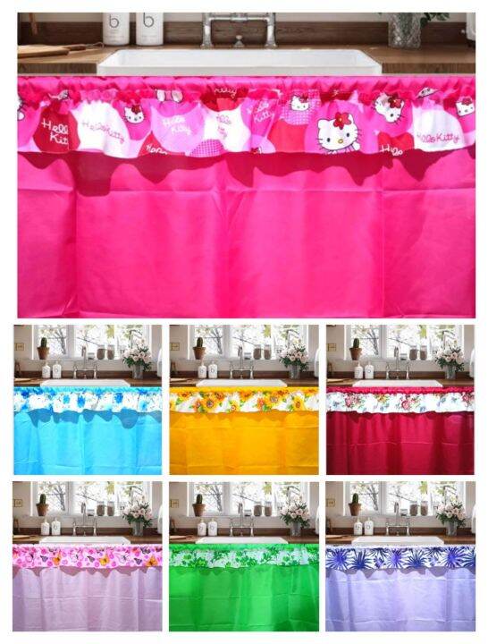Plain Lababo Curtain|Kitchen Sink with Raffles sa Sulutan | Lazada PH