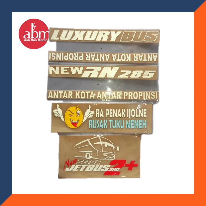 stiker / sticker bus bis bismania luxury, new rn , antar kota antar ...