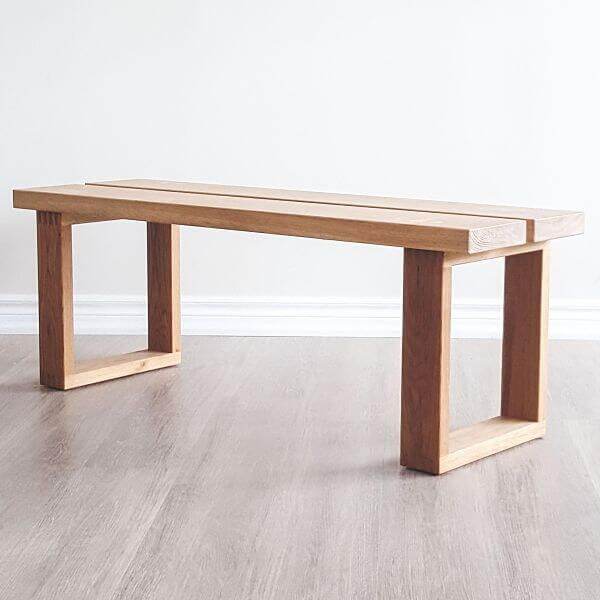 Wooden Long Bench Heavy Thick Modern | Lazada PH