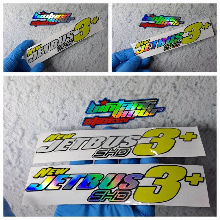 STICKER JET BUS 3+ CUTTING | Lazada Indonesia