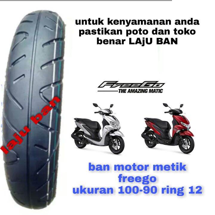 BAN DEPAN MOTOR FREEGO UKURAN 100-90 RING 12 | Lazada Indonesia