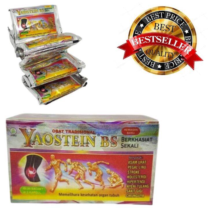YSBS / KAPSUL YAOSTINE BS 100% ASLI ORIGINAL HERBAL YAOSTEIN BS / JAMU ASAMURAT PEGAL LINU ...