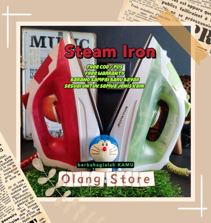 ROYALMASTER Seterika Baju Steam 🔥 Electric Iron Clothes Cantik | Lazada