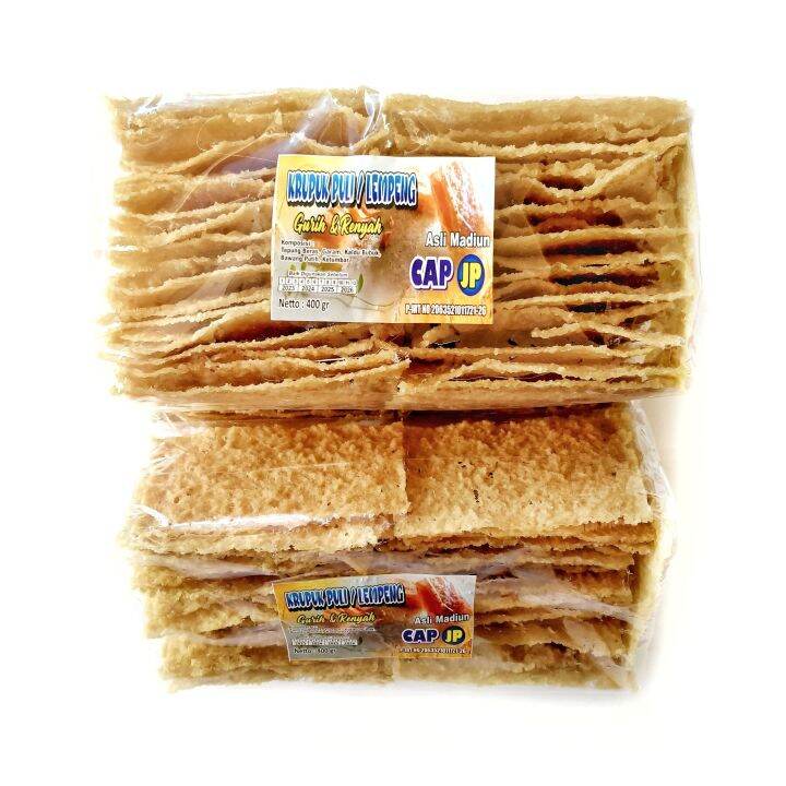 Kerupuk Puli Beras Renyah Khas Madiun JP Lempeng 400g | Lazada Indonesia