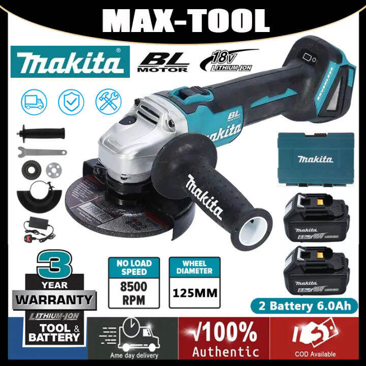 DGA504 18V Angle Grinder Brushless Cordless 125mm 5" Cut-Off Grinder ...