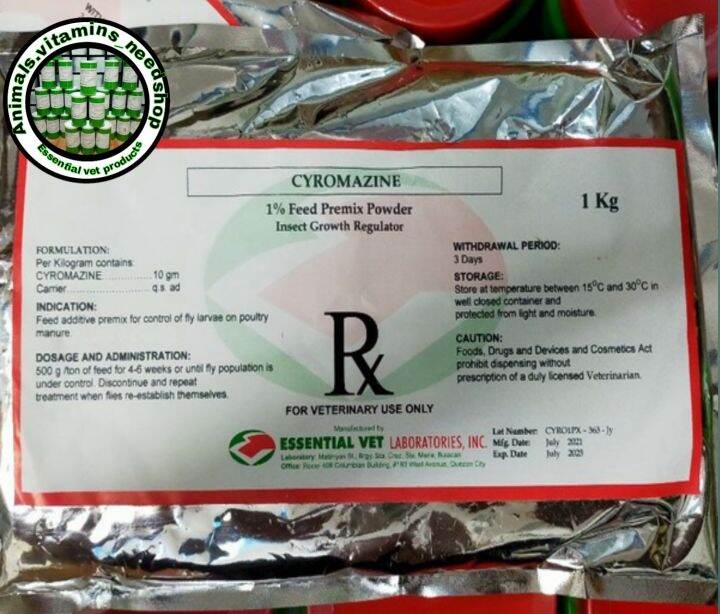 Essential vet CYROMAZINE 1 % FEED PREMIX 1KG | Lazada PH