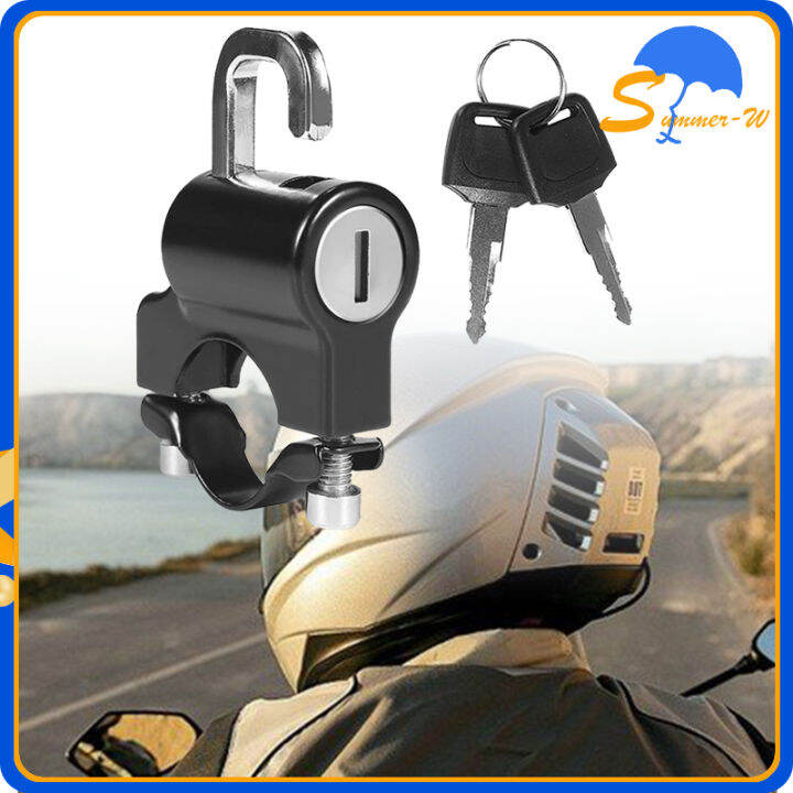 Gembok Helm Anti Maling Hitam Kunci Helm Motor Anti-Theft Kunci ...