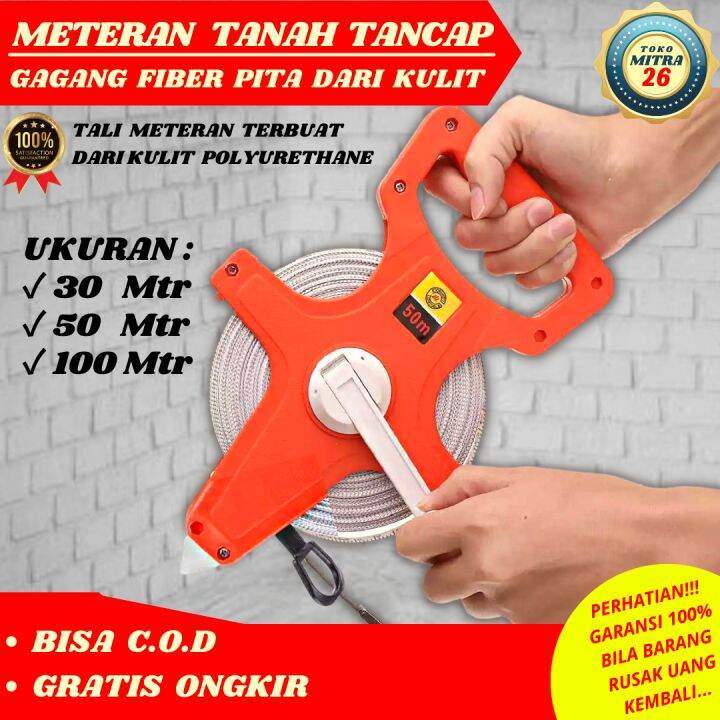 Meteran Tanah Tancap | Meteran Tanah | Meteran Tancap 30M– 50M –100M ...