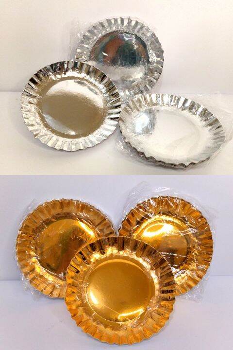 Piring Kertas Kue Ulang Tahun Emas dan Silver | Lazada Indonesia