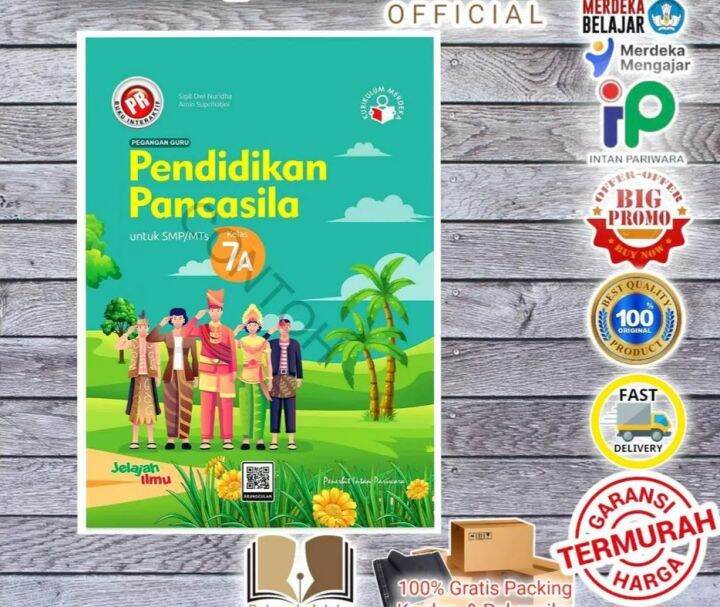 Buku lks pr interaktif Pendidikan Pancasila PPKN Kelas VII, 7 semester 1 tahun 2023 kurikulum ...