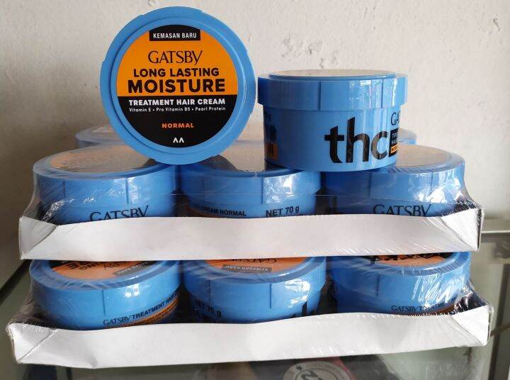 Gatsby treatment hair cream normal/minyak rambut (beli 6 lebih murah ...
