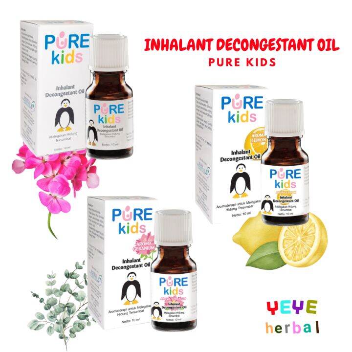 Pure Kids Inhalant Decongestant Oil | Lazada Indonesia