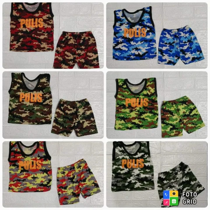 terno sando for kids pulis design | Lazada PH