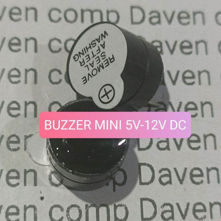BUZZER MINI 5V-12V DC SPEAKER AKTIVE BUZZER KECIL 2 PIN 5V 12V | Lazada ...