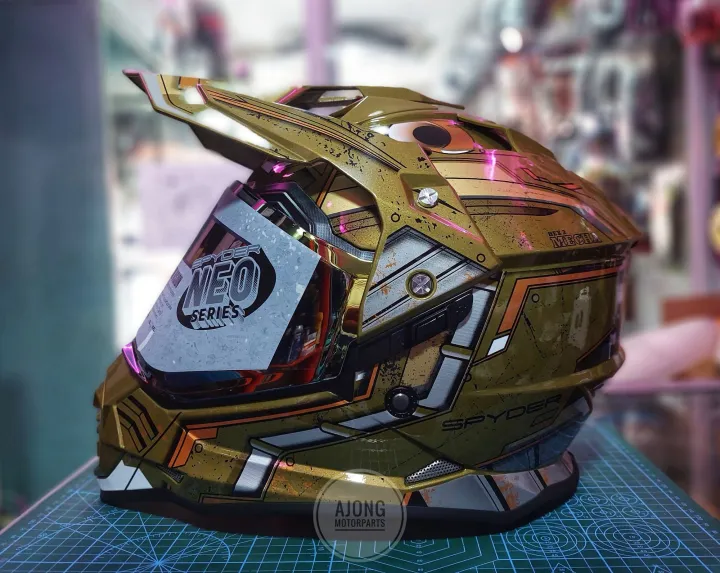 Spyder HEX 2 Mecha • Fullface Helmet • Dual Visor | Lazada PH