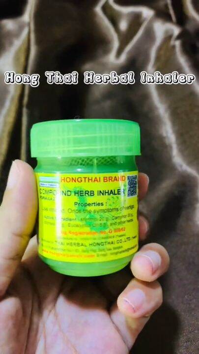 Traditional Hong Thai Herbal Inhaler | Made in Thailand for Aromatherapy, Pain Relief, and More ...